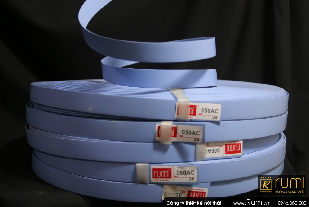 Bán chỉ nẹp nhựa PVC RUMI dán cạnh gỗ Công Nghiệp tại Hà Nội
